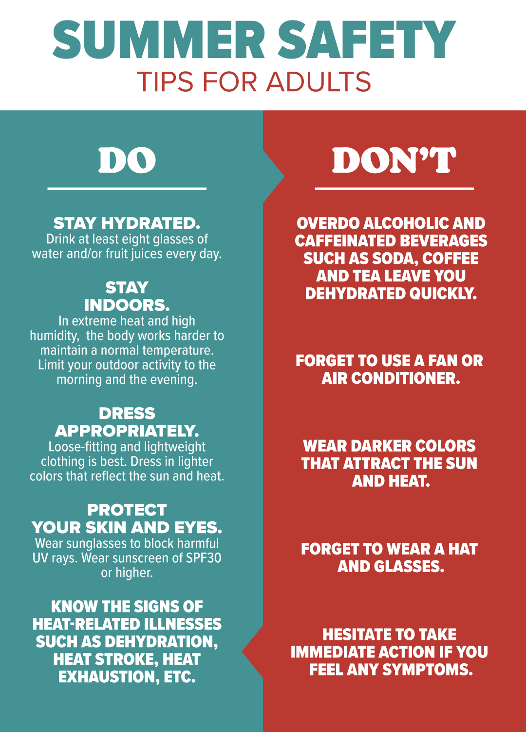 Summer Safety Tips for Adults - AMBA Blog